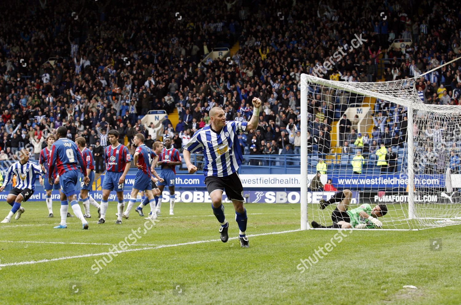 Darren Purse Sheffield Wednesday Celebrates Scoring Editorial Stock ...