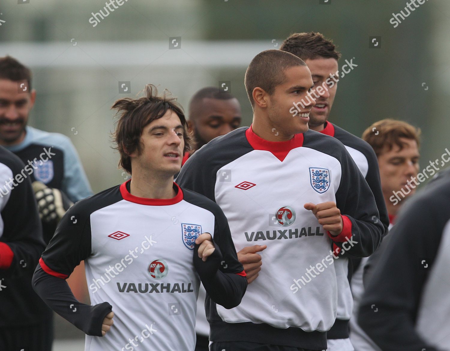 Jack Rodwell Shares Joke Leighton Baines Editorial Stock Photo - Stock ...