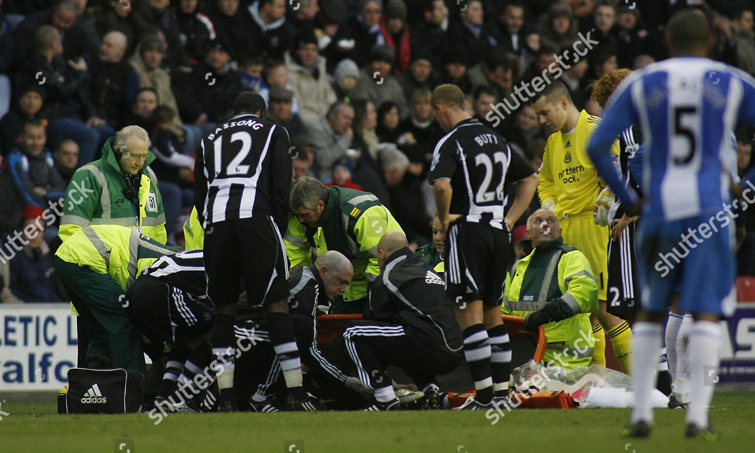 Habib Beye Newcastle United Stretchered Game Editorial Stock Photo ...