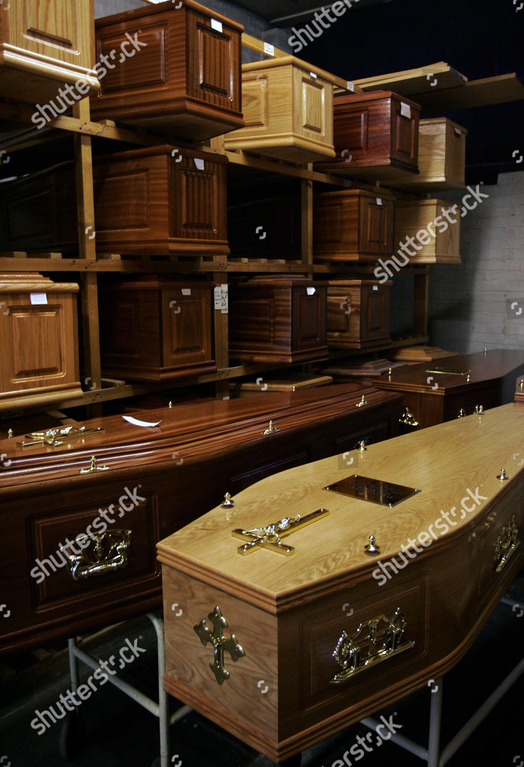 Coffin Room Funeral Workshop Leverton Sons Editorial Stock Photo ...