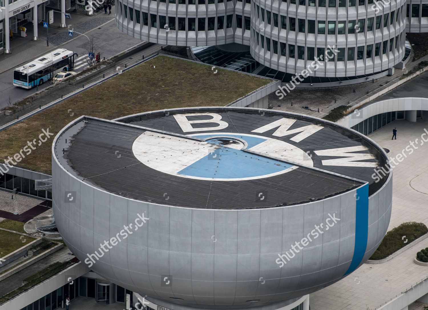 Aerial View Showing Bmw Signage Headquarters Editorial Stock Photo ...