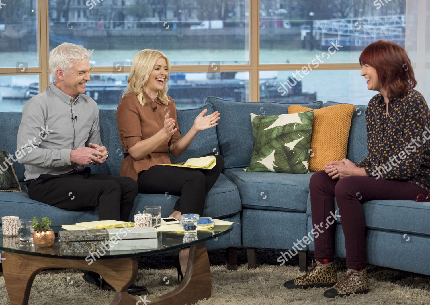 Phillip Schofield Holly Willoughby Janet Streetporter Editorial Stock ...