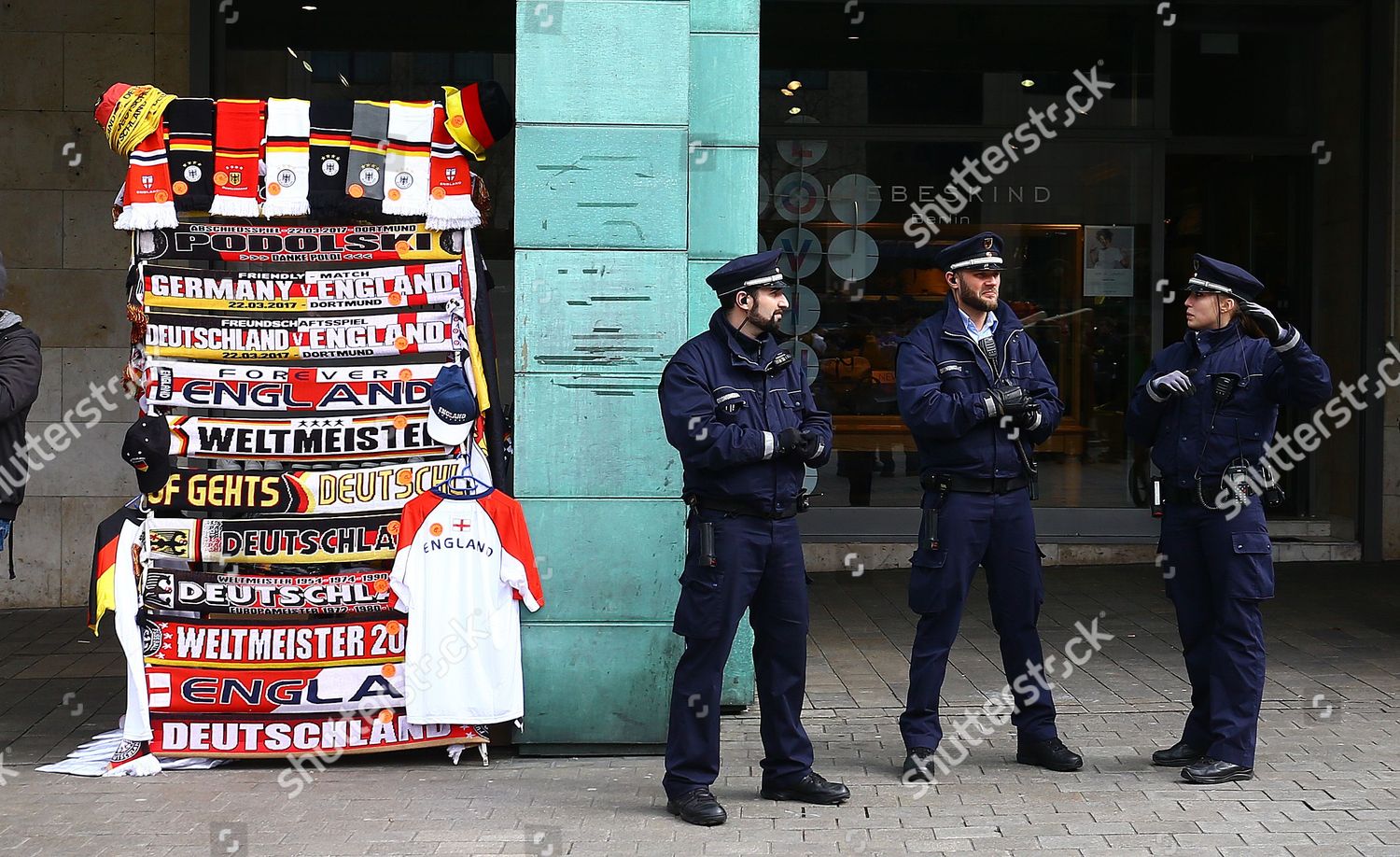 German Police Patrol Dortmund City Centre Editorial Stock Photo - Stock ...