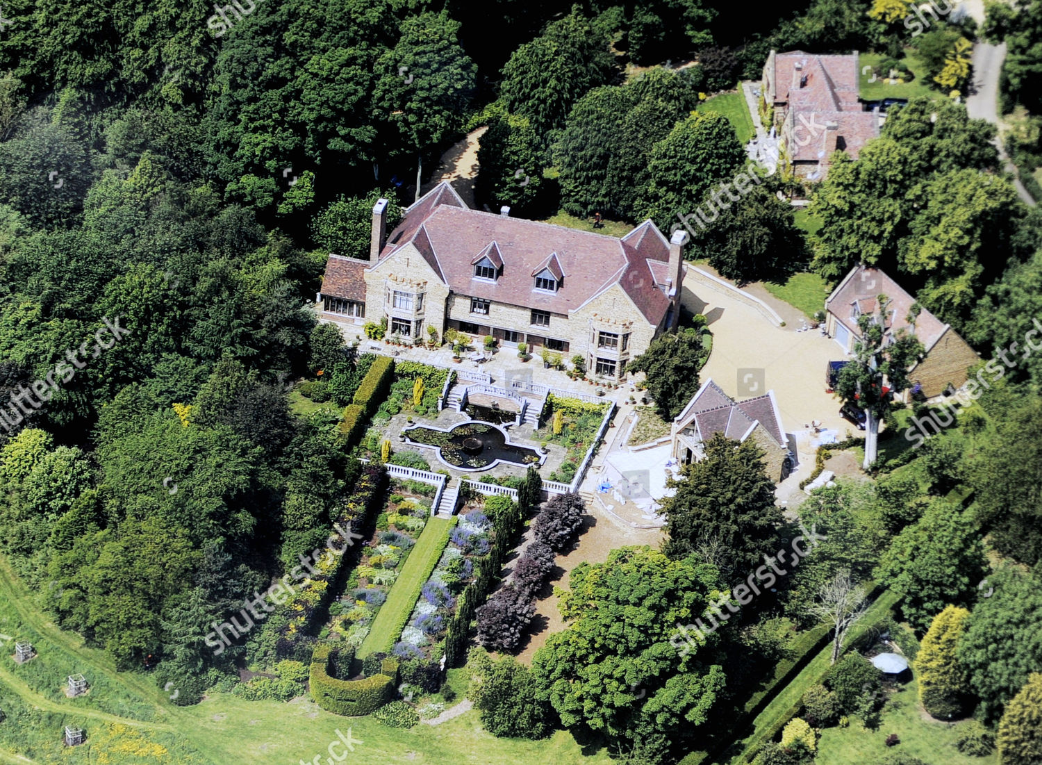 Aerial View Fawsley Little Hall Stunning Editorial Stock Photo - Stock ...