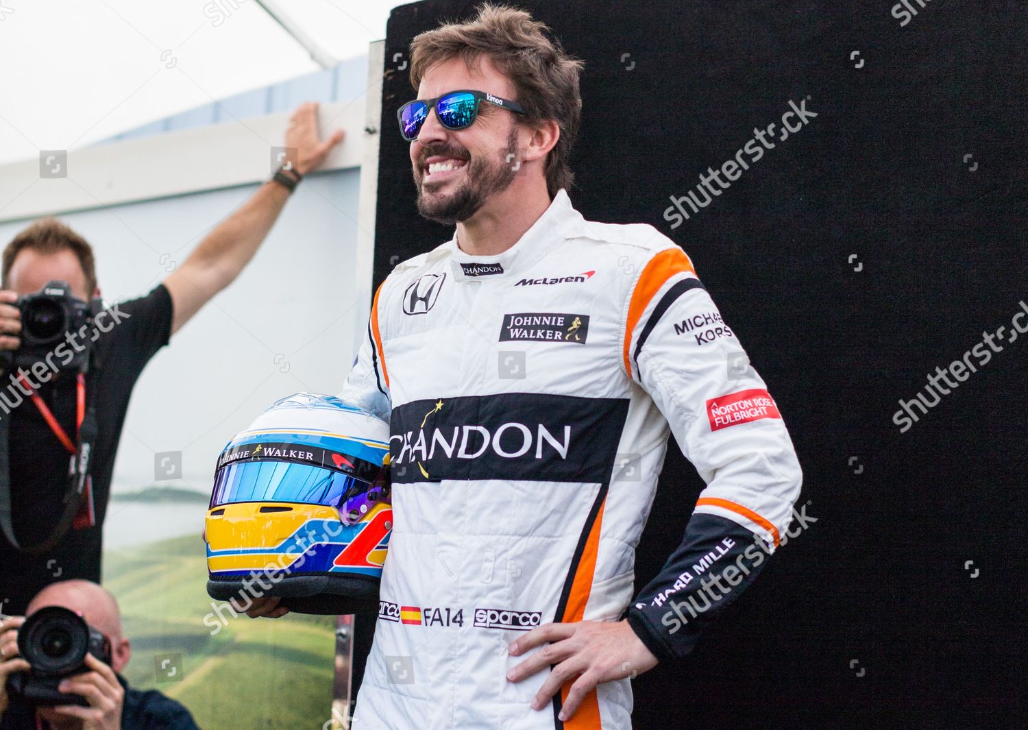 Fernando Alonso Spain Driving Mclaren Honda Editorial Stock Photo ...