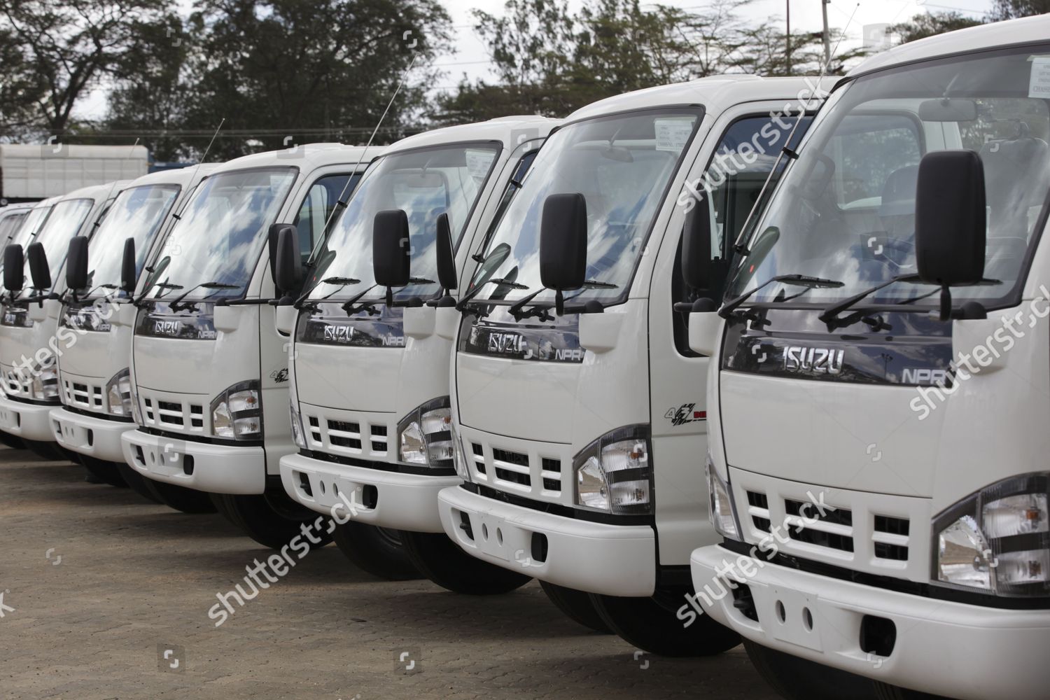 Isuzu Canters Parked After Being Assembled Editorial Stock Photo ...