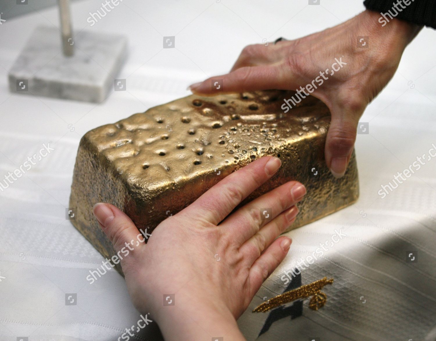 Raw Ingot Gold Still Impure Will Editorial Stock Photo - Stock Image ...