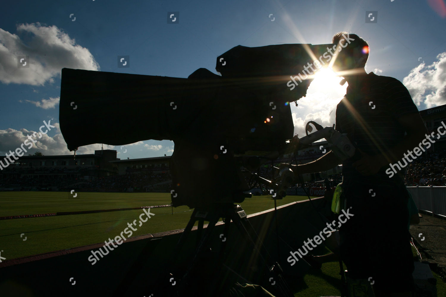 Sky Tv Cameras Edgbaston Cricket Ground Editorial Stock Photo - Stock ...