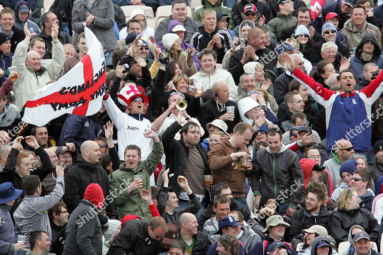 England Barmy Army Trumpeter Editorial Stock Photo - Stock Image ...