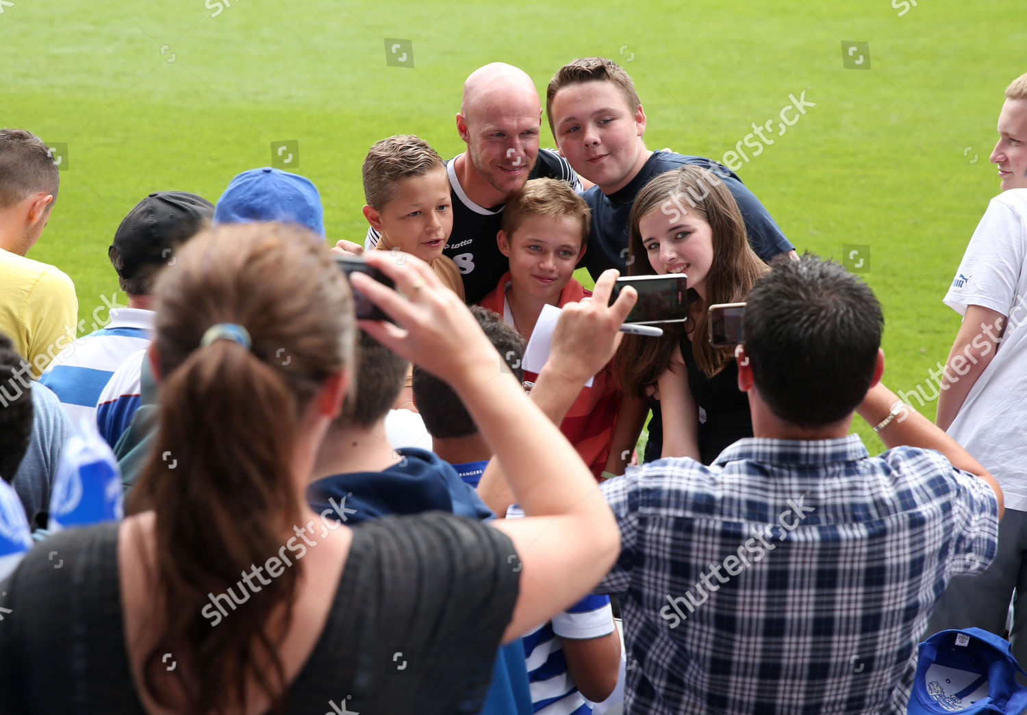 Andy Johnson Qpr Poses Fans Fans Editorial Stock Photo - Stock Image ...