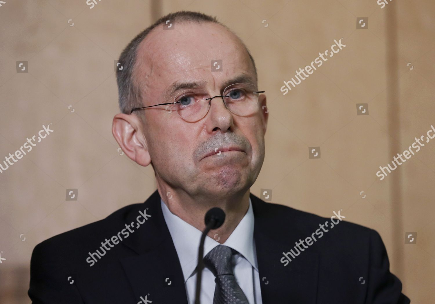 Guenter Lubitz During Press Conference Present Editorial Stock Photo ...