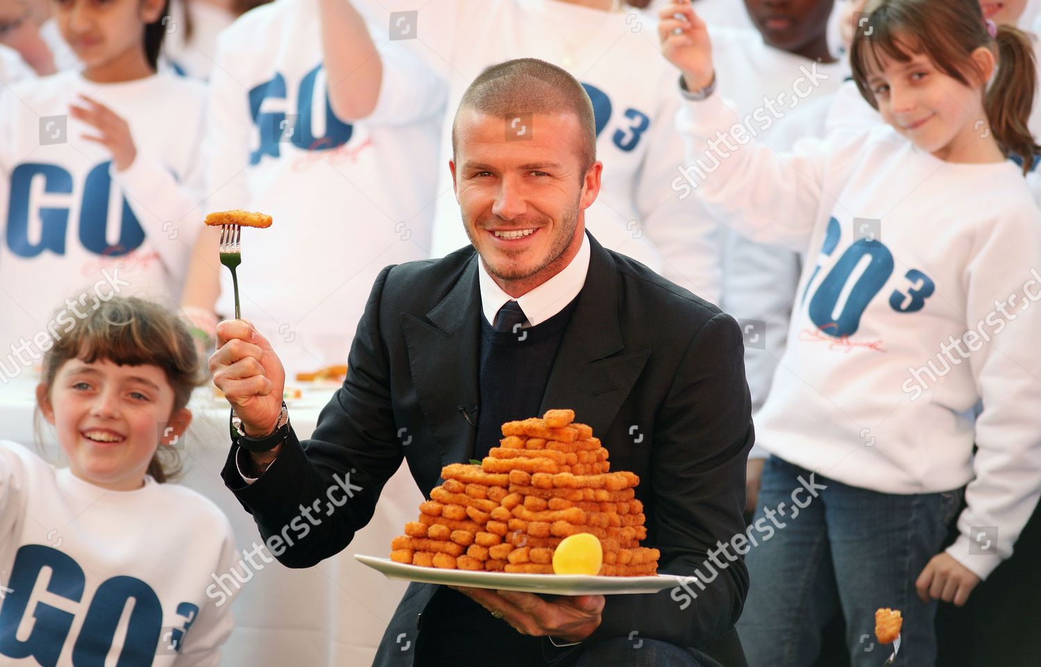 David Beckham Hosts Fish Finger Feast Editorial Stock Photo - Stock ...