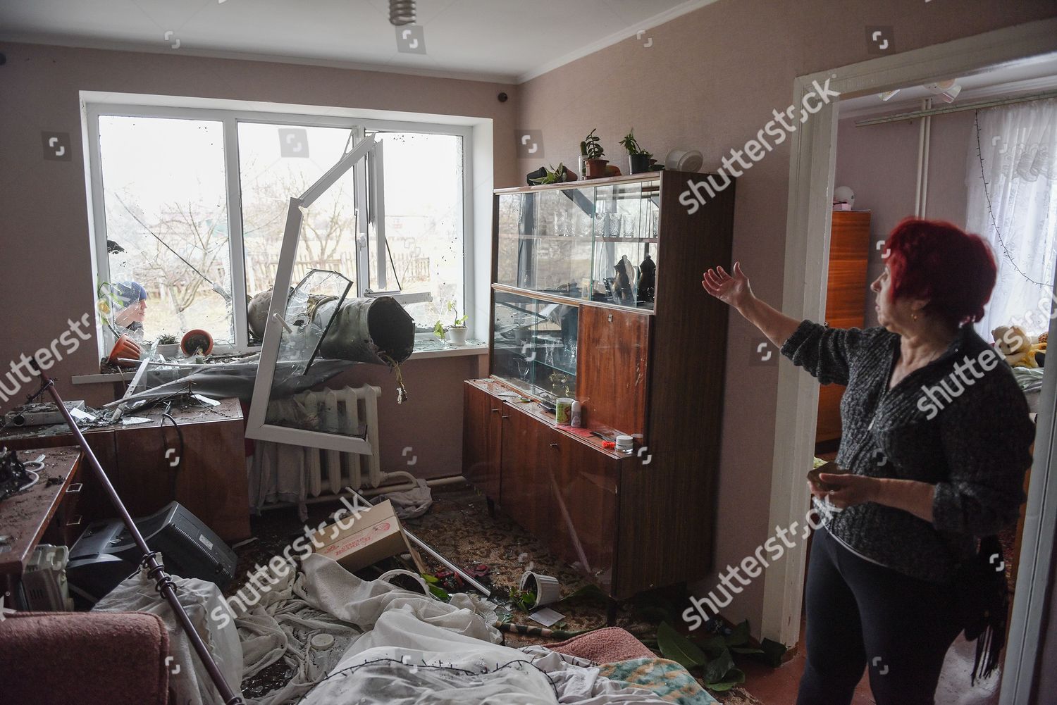 Local Woman Shows Part Missile Window Editorial Stock Photo - Stock ...
