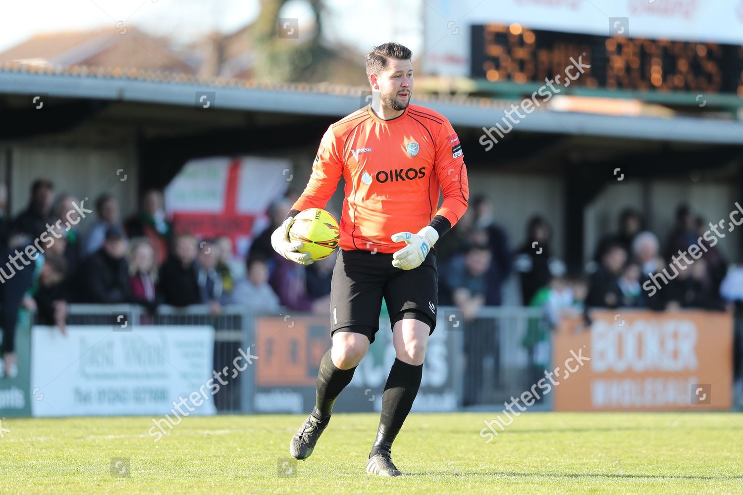 Canvey Island Goalkeeper Conor Gough During Editorial Stock Photo ...