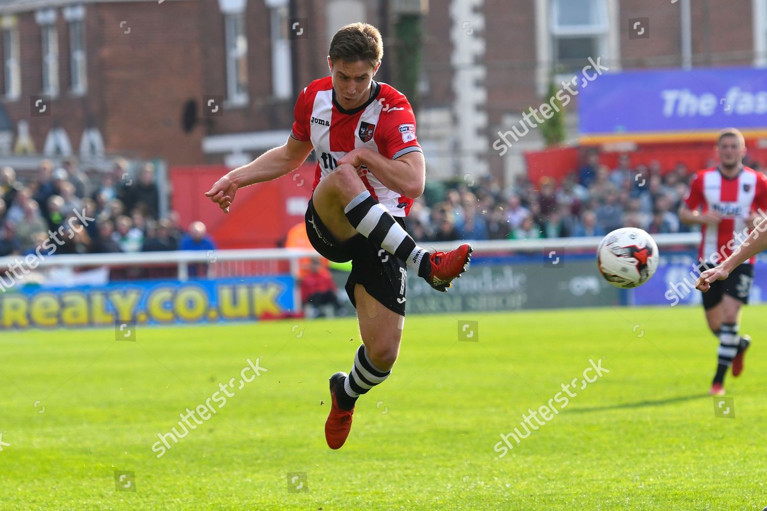 David Wheeler 11 Exeter City During Editorial Stock Photo - Stock Image ...