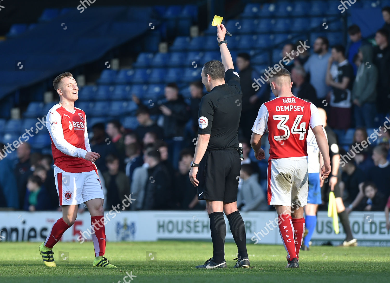 George Glendon Fleetwood Town Booked By Editorial Stock Photo - Stock ...