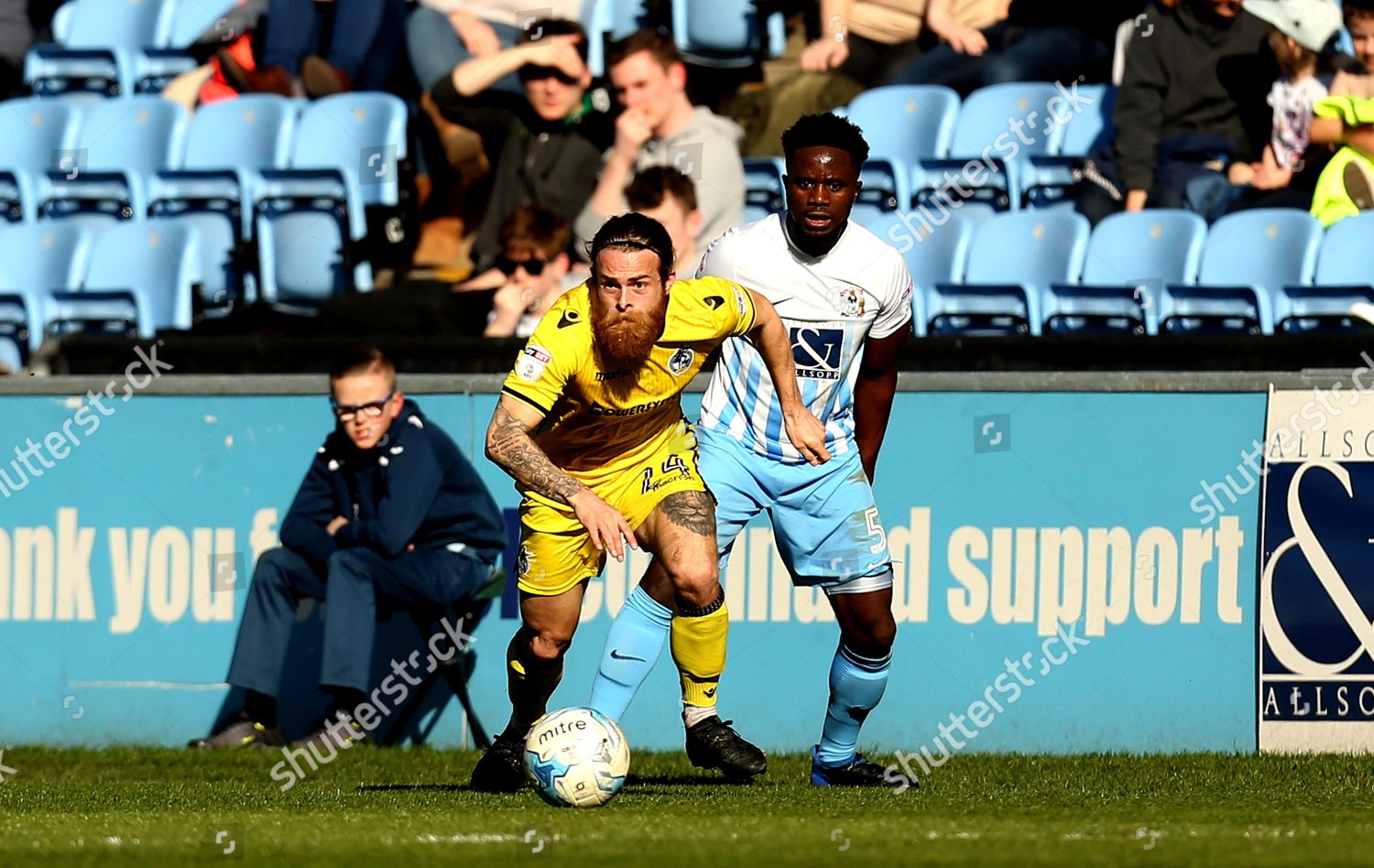 Stuart Sinclair Bristol Rovers Runs Ball Editorial Stock Photo - Stock ...
