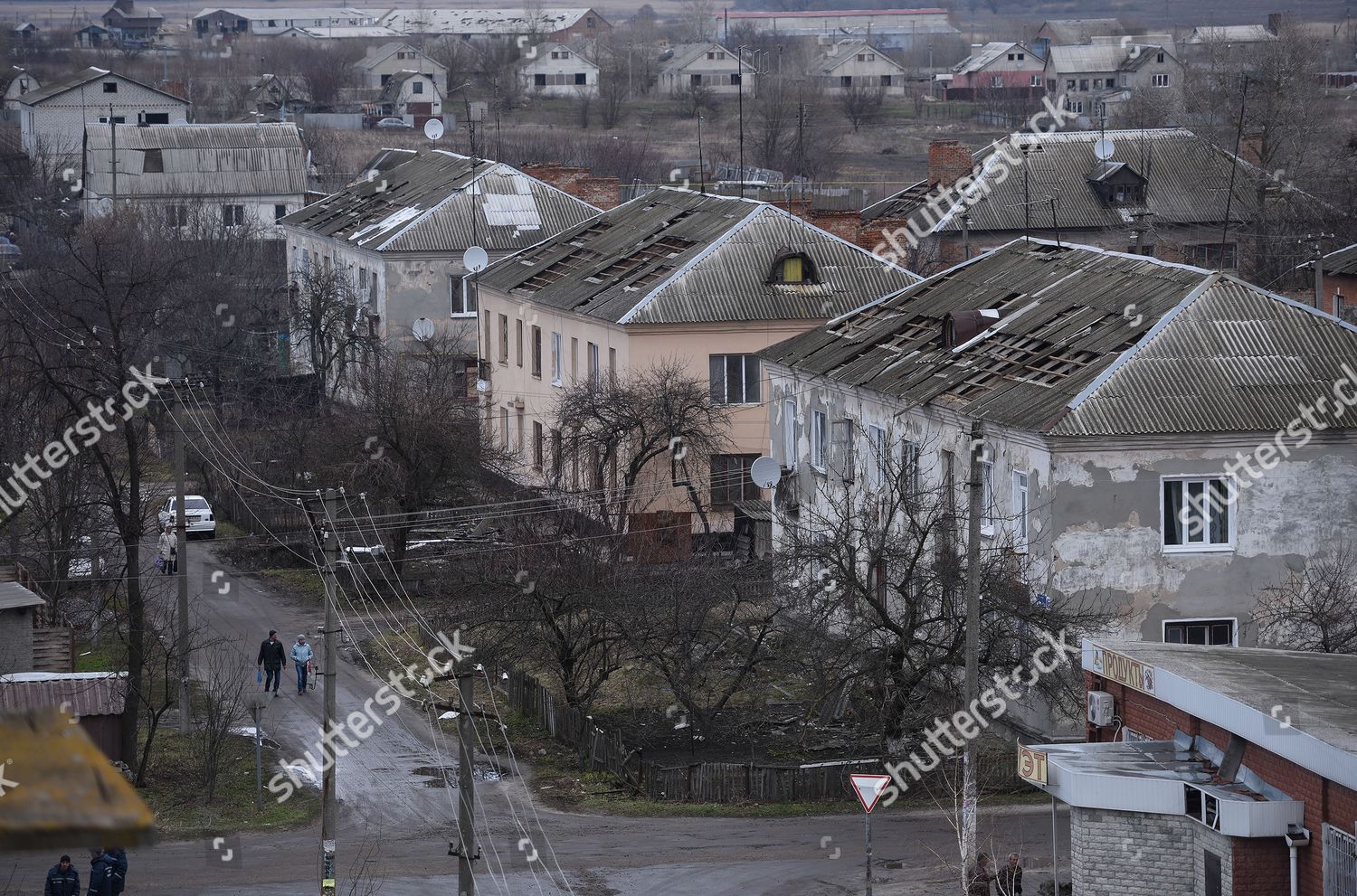 View Damaged Roofs Seen After Explosion Editorial Stock Photo - Stock ...