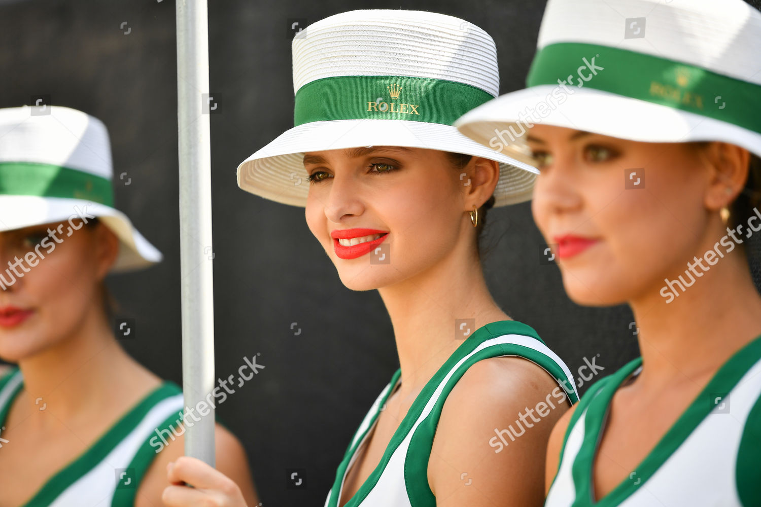 Grid Girls Pose Photographs Australian Formula Editorial Stock Photo ...