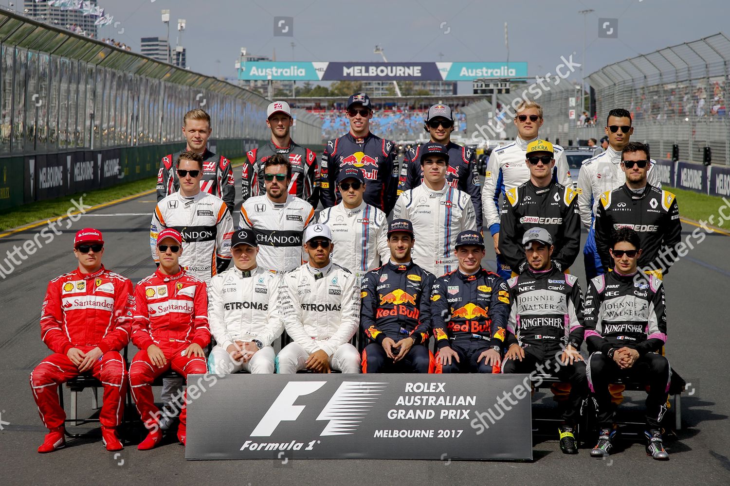 Formula One Drivers Pose Annual Drivers Editorial Stock Photo - Stock ...