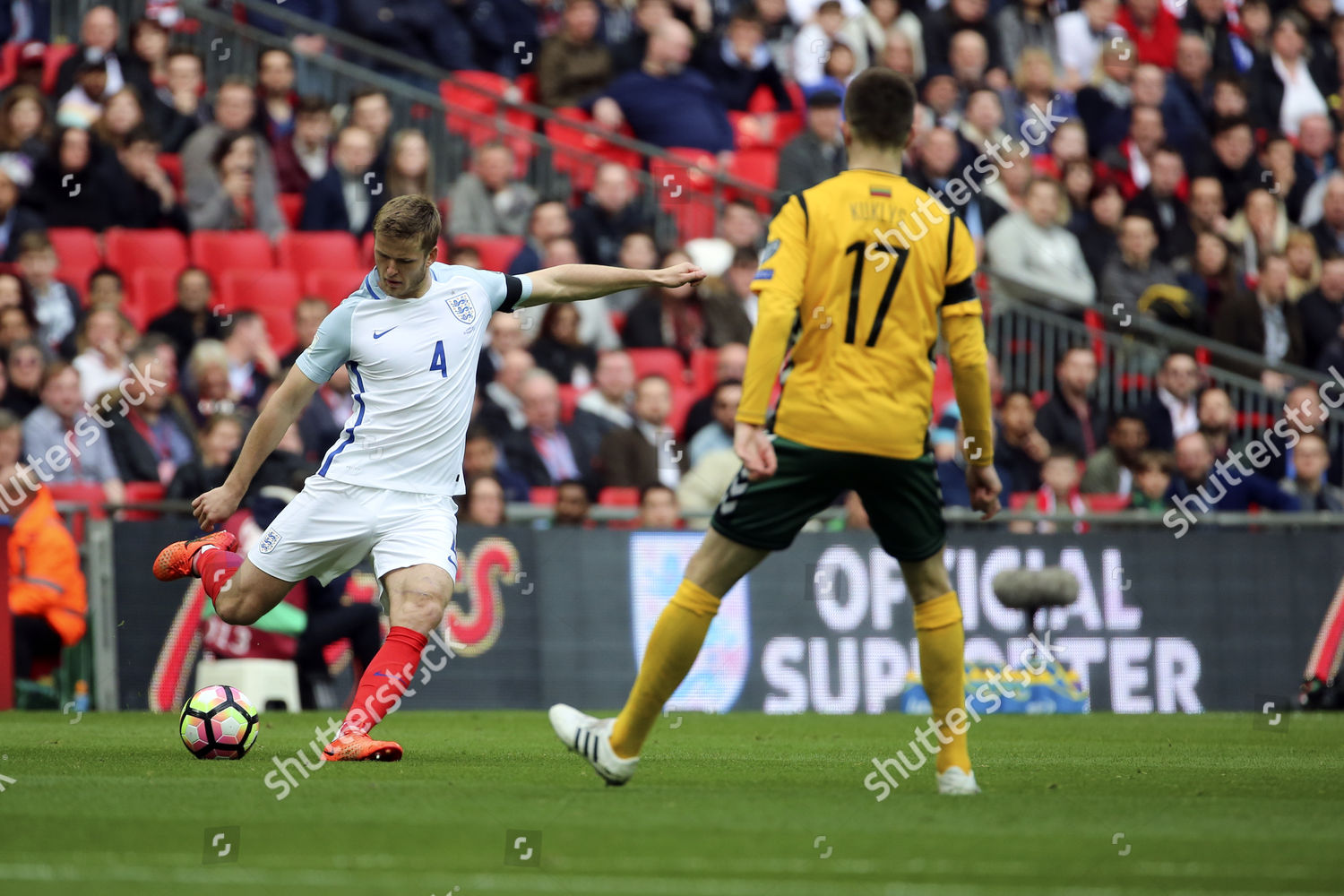 Eric Dier England Crossing Ball During Editorial Stock Photo - Stock ...