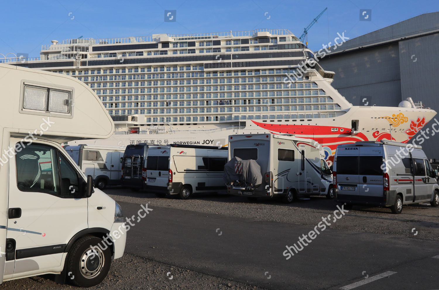 Cruise Ship Norwegian Joy Awaits Transfer Editorial Stock Photo - Stock ...