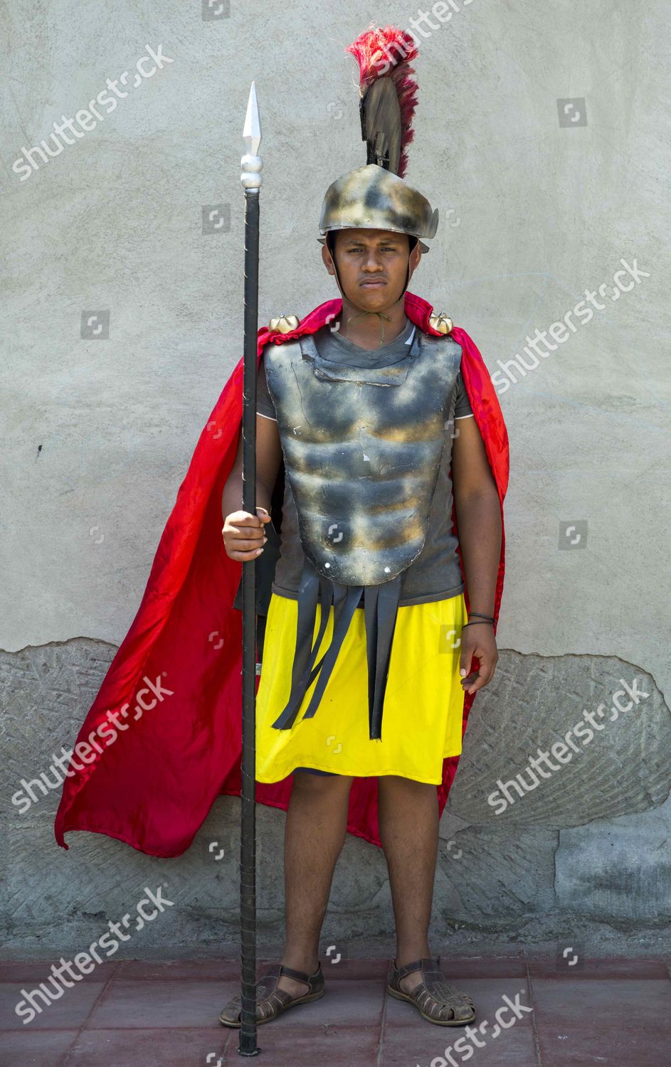 Man Dressed Roman Soldier Poses Photo Editorial Stock Photo - Stock ...
