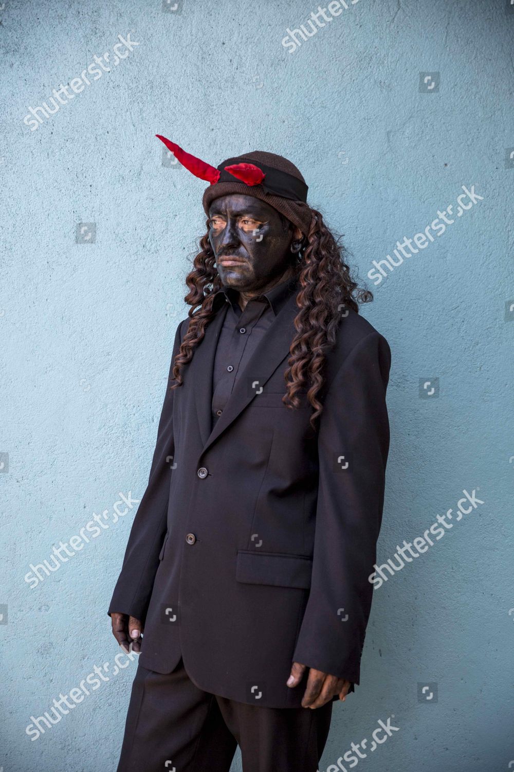 Man Dressed Satan Poses Photo During Editorial Stock Photo - Stock ...