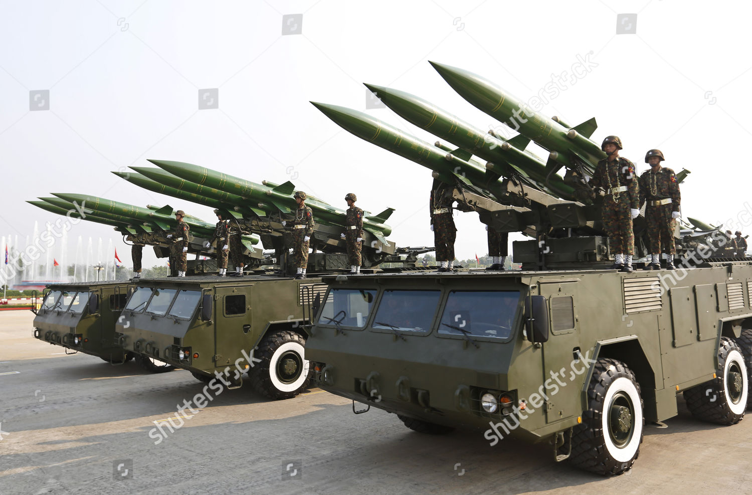 Myanmar Military Tanks Take Part Parade Editorial Stock Photo - Stock ...