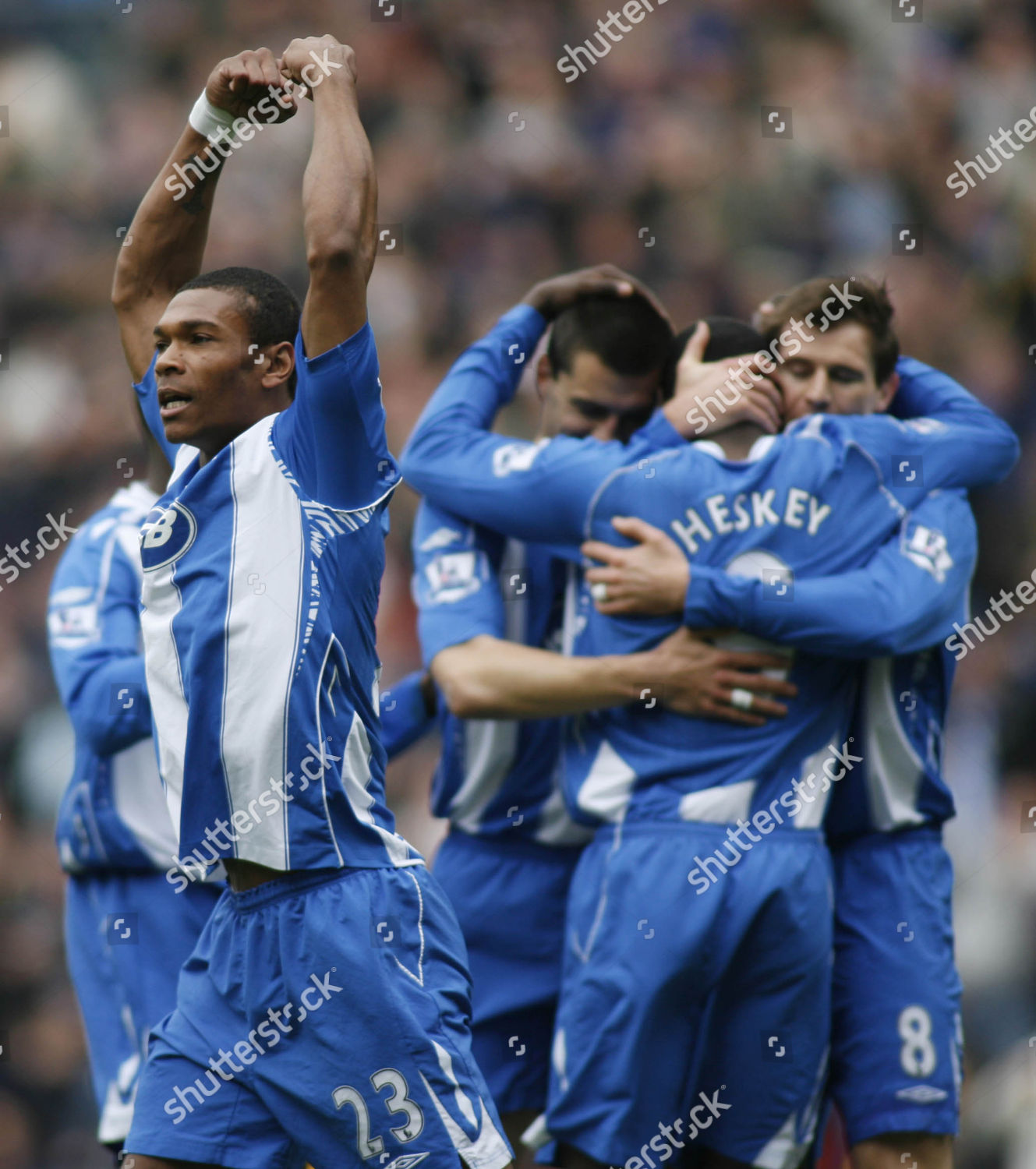Marcus Bent Wigan Athletic Celebrates Goalscorer Editorial Stock Photo ...