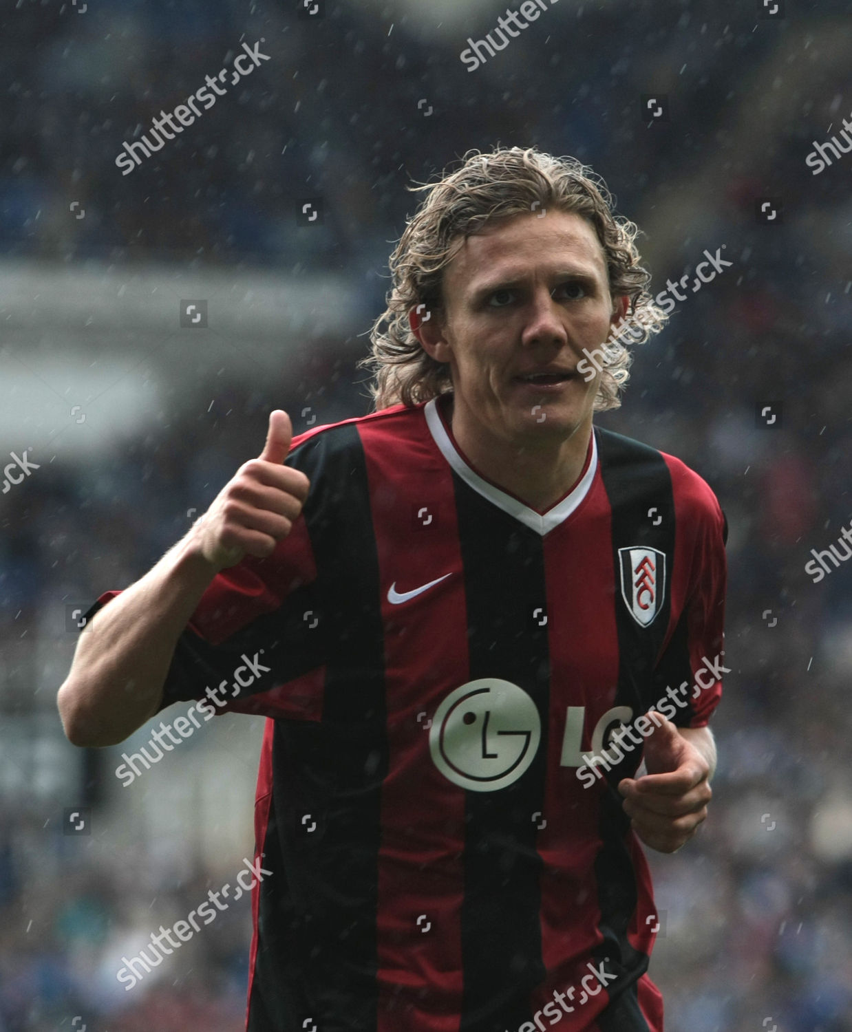 Thumbsup Jimmy Bullard Fulham Editorial Stock Photo - Stock Image ...