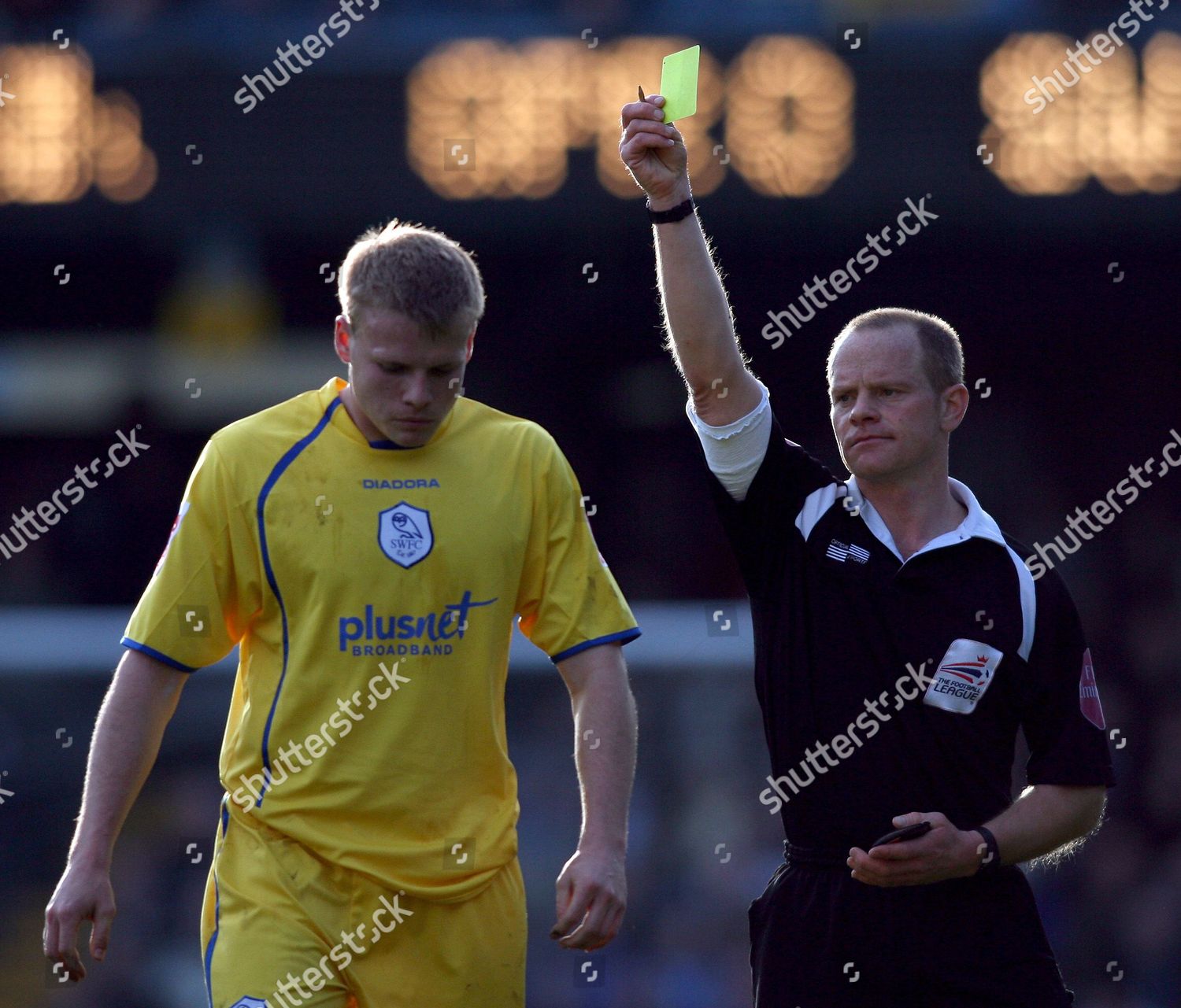 Referee Mr K Woolmer Shows Frank Editorial Stock Photo - Stock Image ...