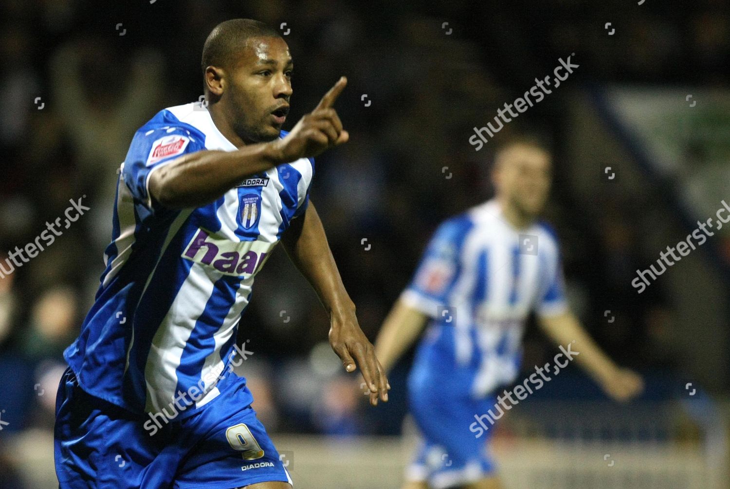 Clive Platt Colchester United Celebrates Scoring Editorial Stock Photo ...
