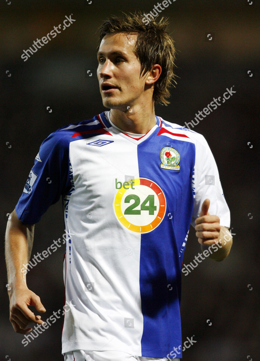 Morten Gamst Pedersen Blackburn Rovers Editorial Stock Photo - Stock ...
