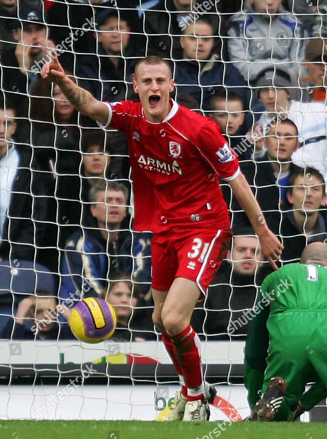 David Wheater Middlesbrough Celebrates Scoring Opening Editorial Stock ...