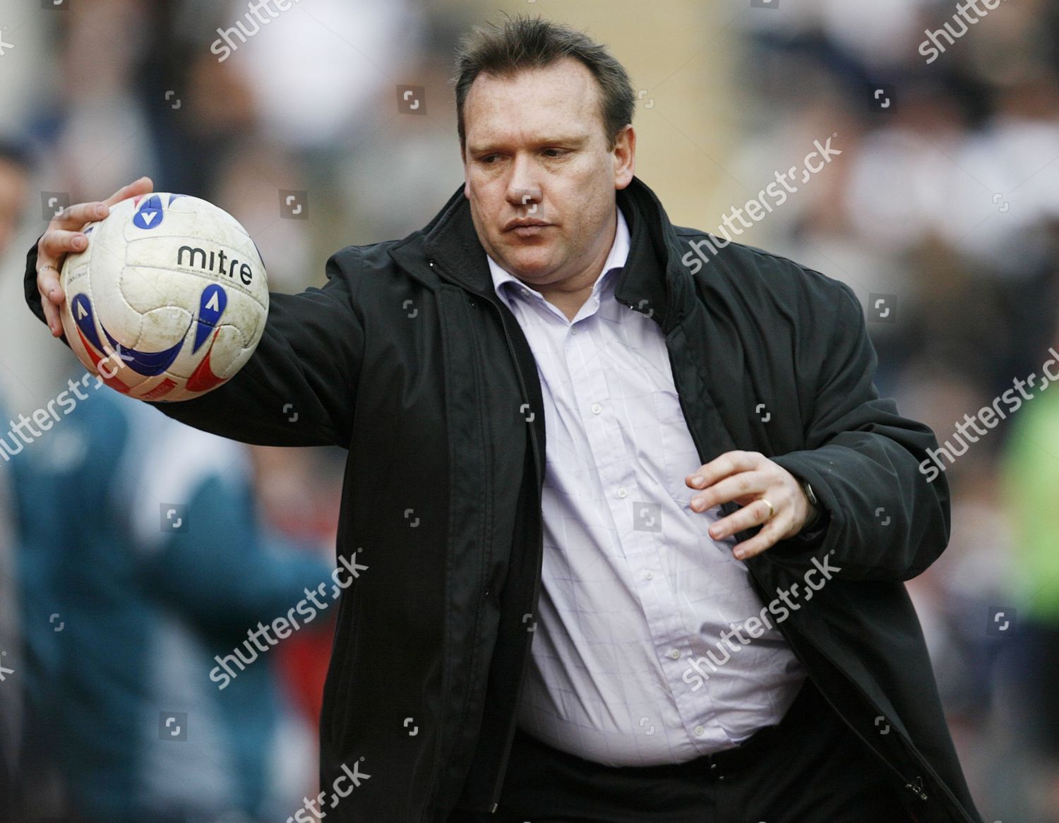 Barnsley Manager Simon Davey Catches Match Editorial Stock Photo ...