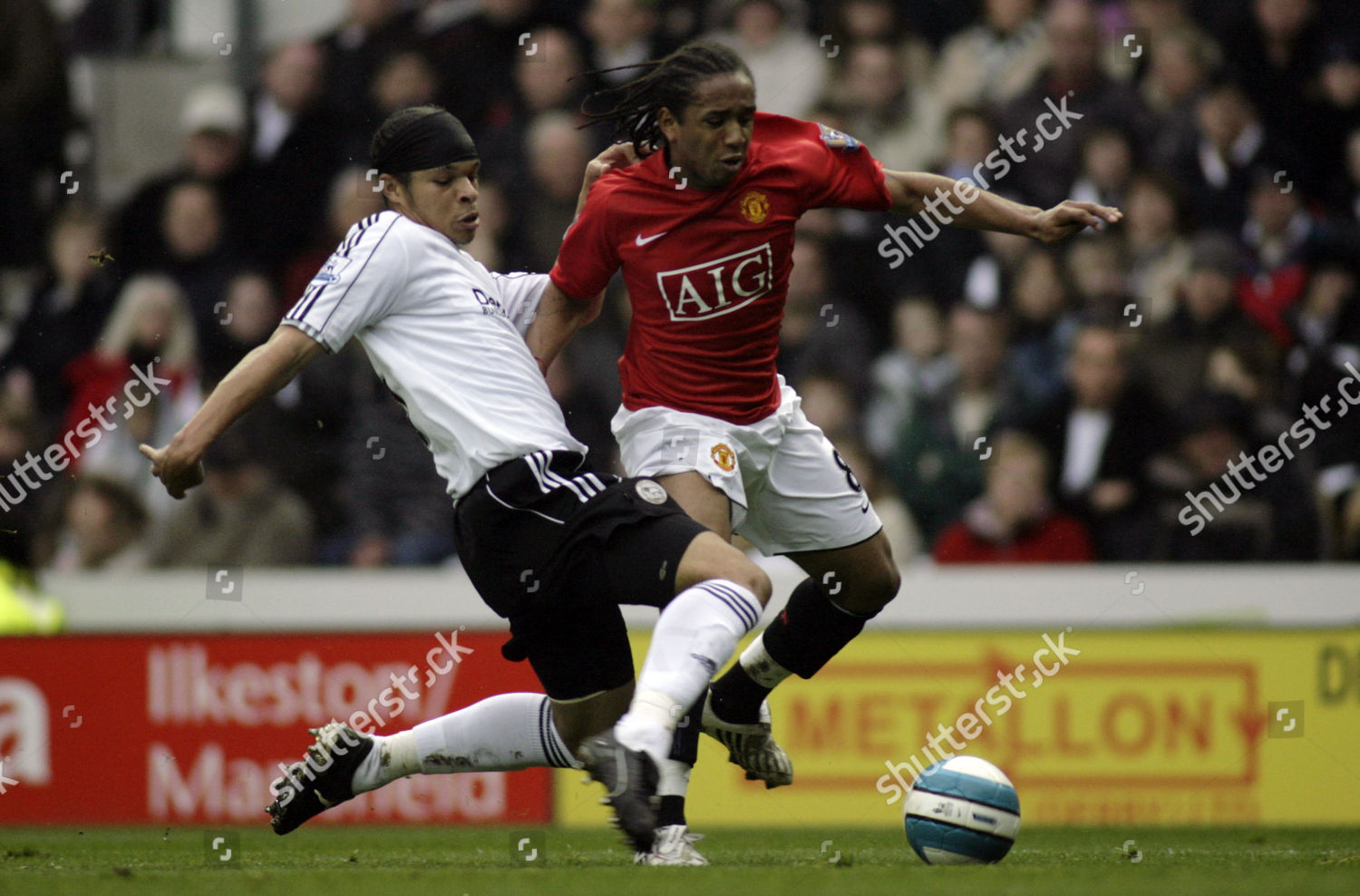 Dean Leacock Derby County Tackles Anderson Editorial Stock Photo ...