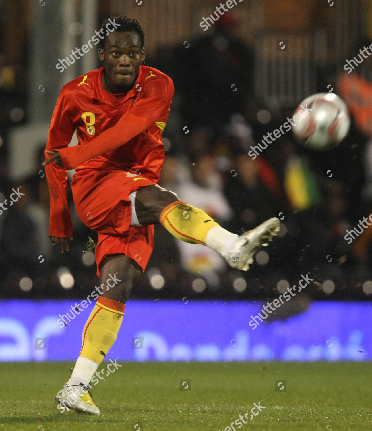 Michael Essien Ghana Action Editorial Stock Photo - Stock Image ...