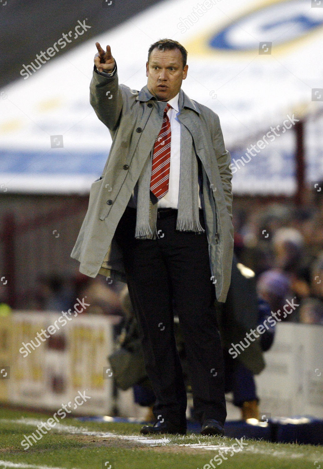 Barnsley Manager Simon Davey Issues Instructions Editorial Stock Photo ...