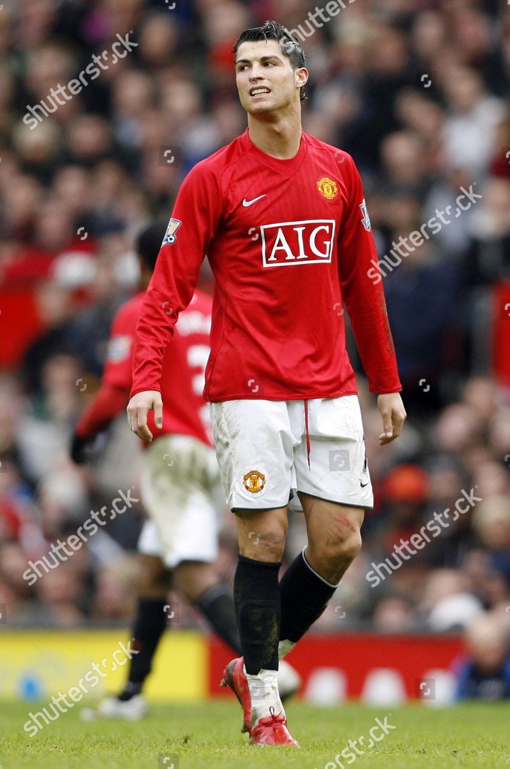 Dejected Looking Cristiano Ronaldo Manchester United Editorial Stock ...
