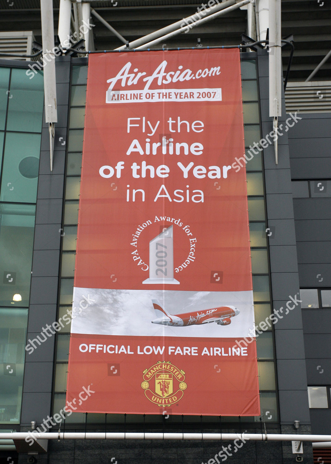 Large Banner Advertising Airasia Outside Old Editorial Stock Photo ...