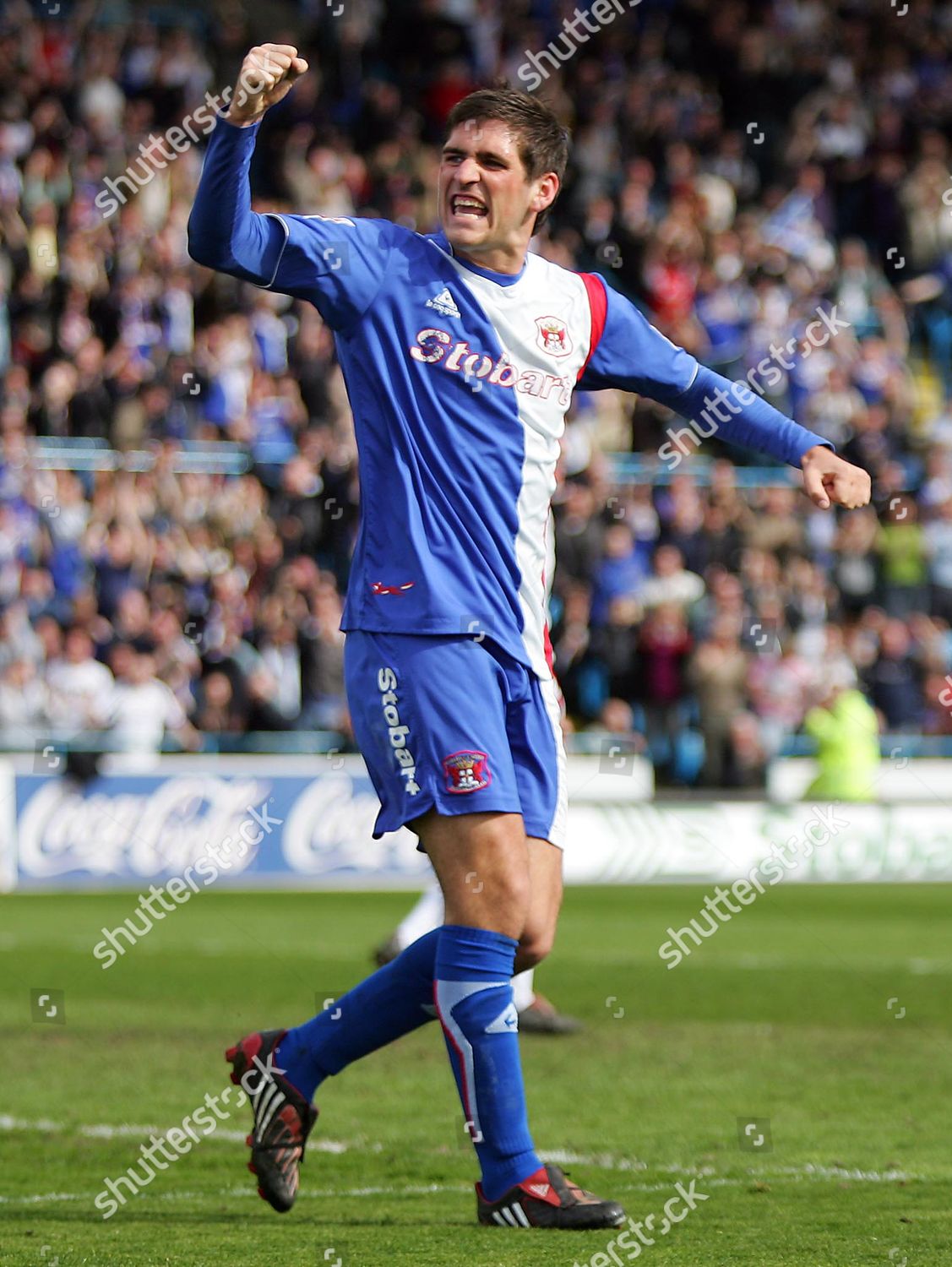 Danny Graham Carlisle United Celebrates His Editorial Stock Photo ...