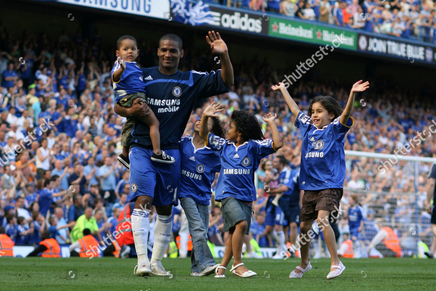 Florent Malouda Chelsea Holds His Young Editorial Stock Photo - Stock ...