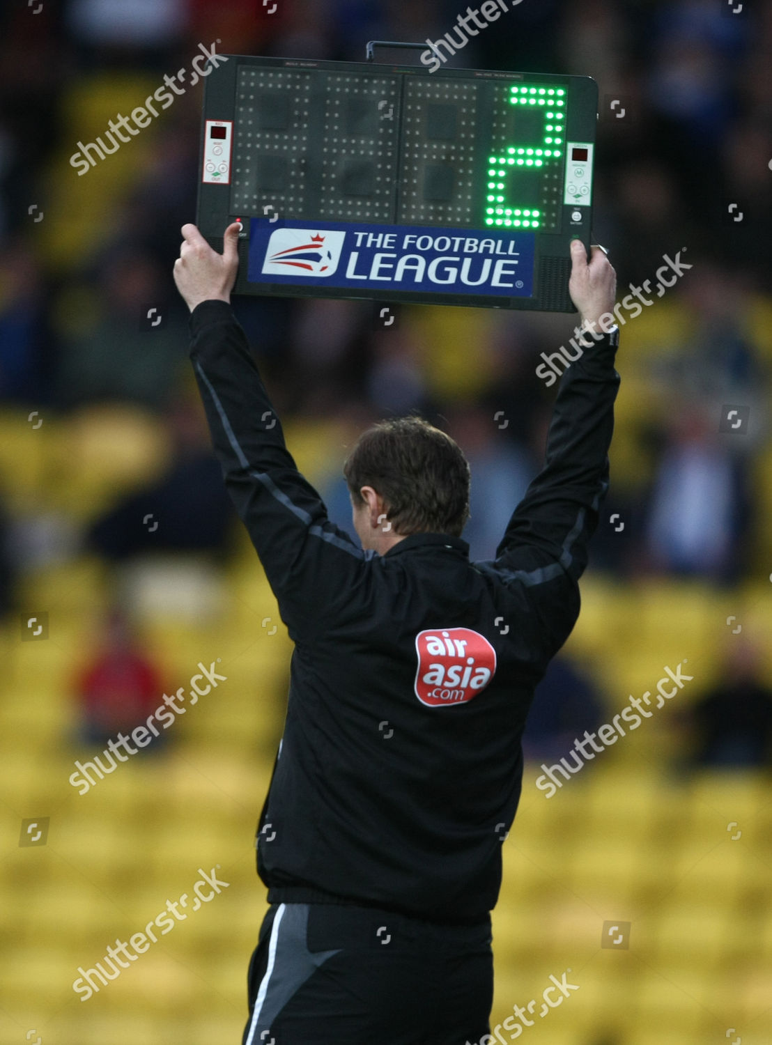 Fourth Official Holds Official Football League Editorial Stock Photo ...