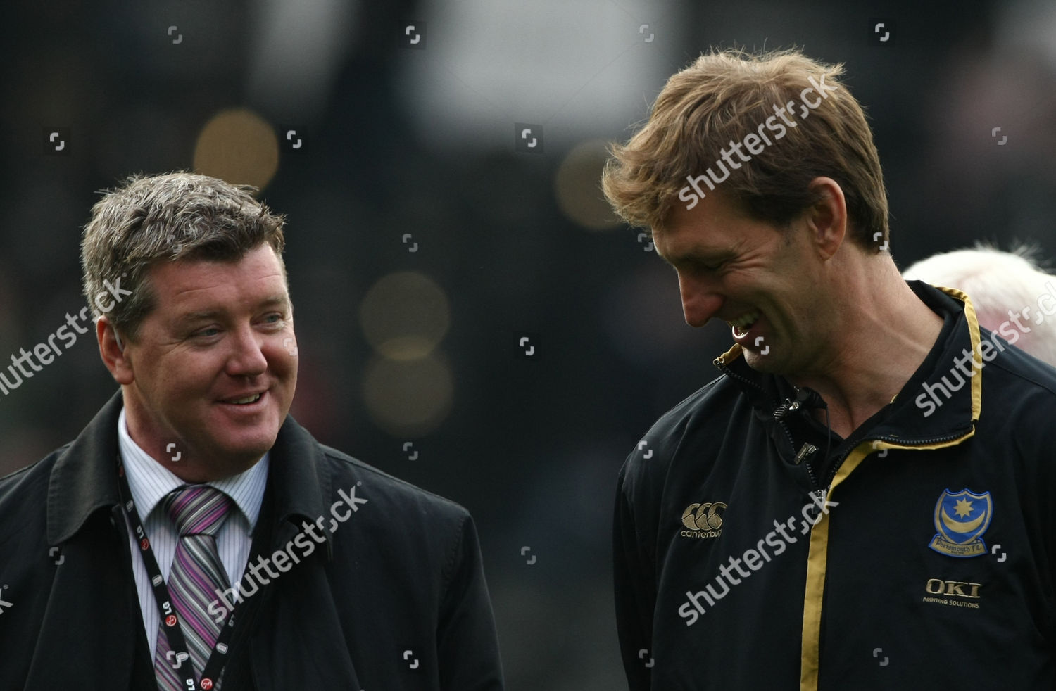 Portsmouth Coach Tony Adams Chats Geoff Editorial Stock Photo - Stock ...