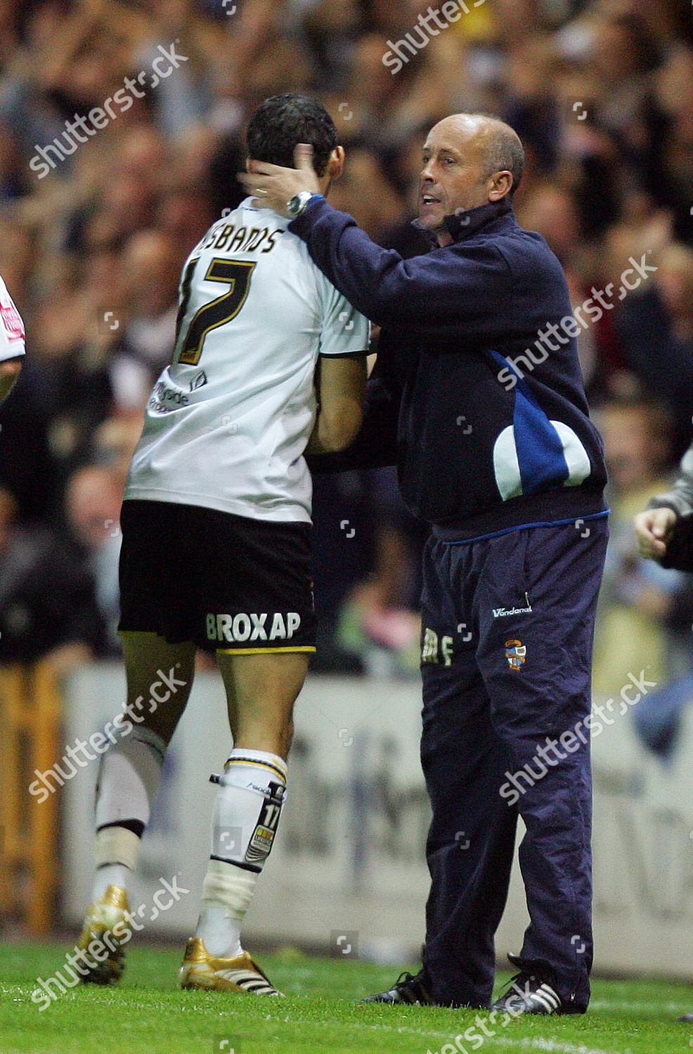 Michael Husbands Port Vale Congratulated By Editorial Stock Photo ...