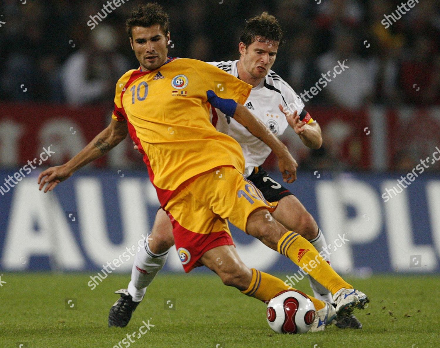 Adrian Mutu Romania Shadowed By Arne Editorial Stock Photo - Stock ...