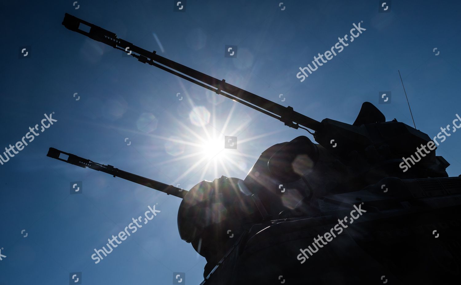 Cannons Antiaircraft Cannon Tank Flakpanzer Gepard Editorial Stock ...