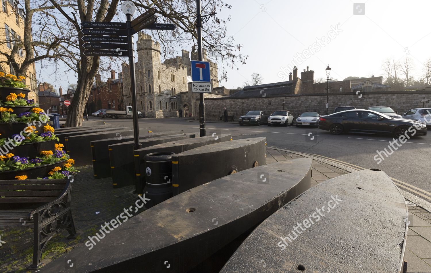 New Security Barriers Place Windsor Castle Editorial Stock Photo ...
