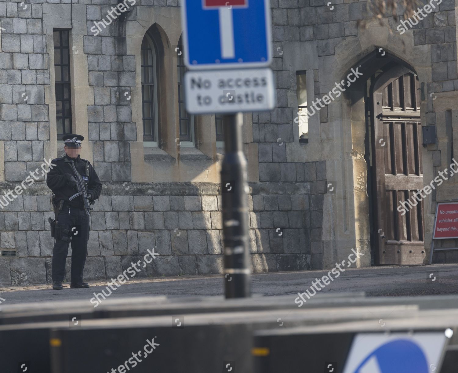 New Security Barriers Place Windsor Castle Editorial Stock Photo ...